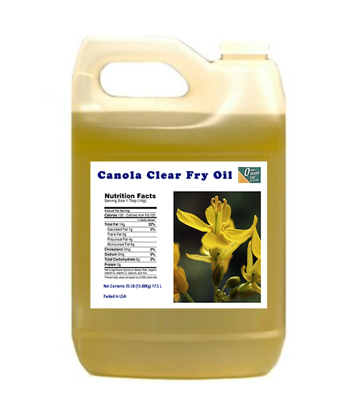 100% Canola Clear Fry OilBabaash USA