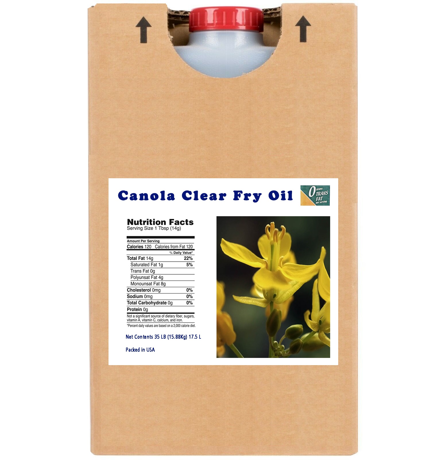 100% Canola Clear Fry OilBabaash USA